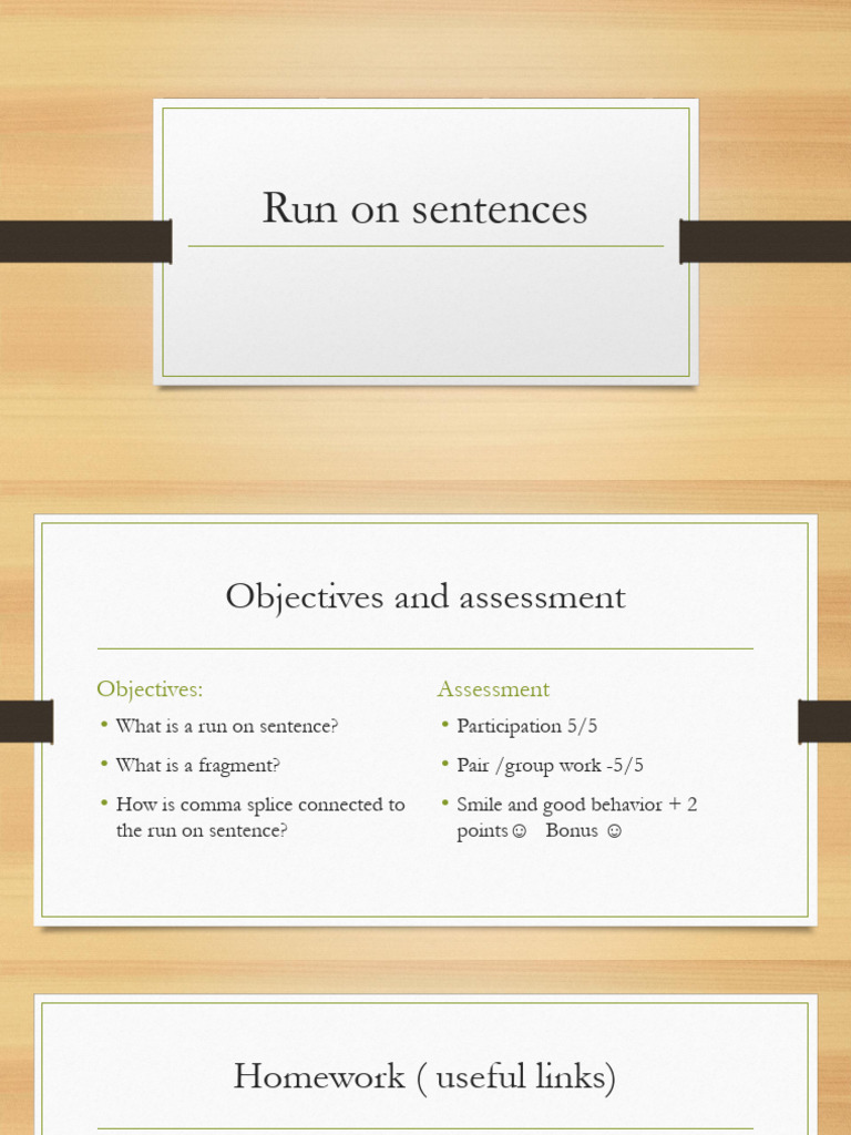 Understanding Run-On Sentences | PDF | Semantics | English Grammar