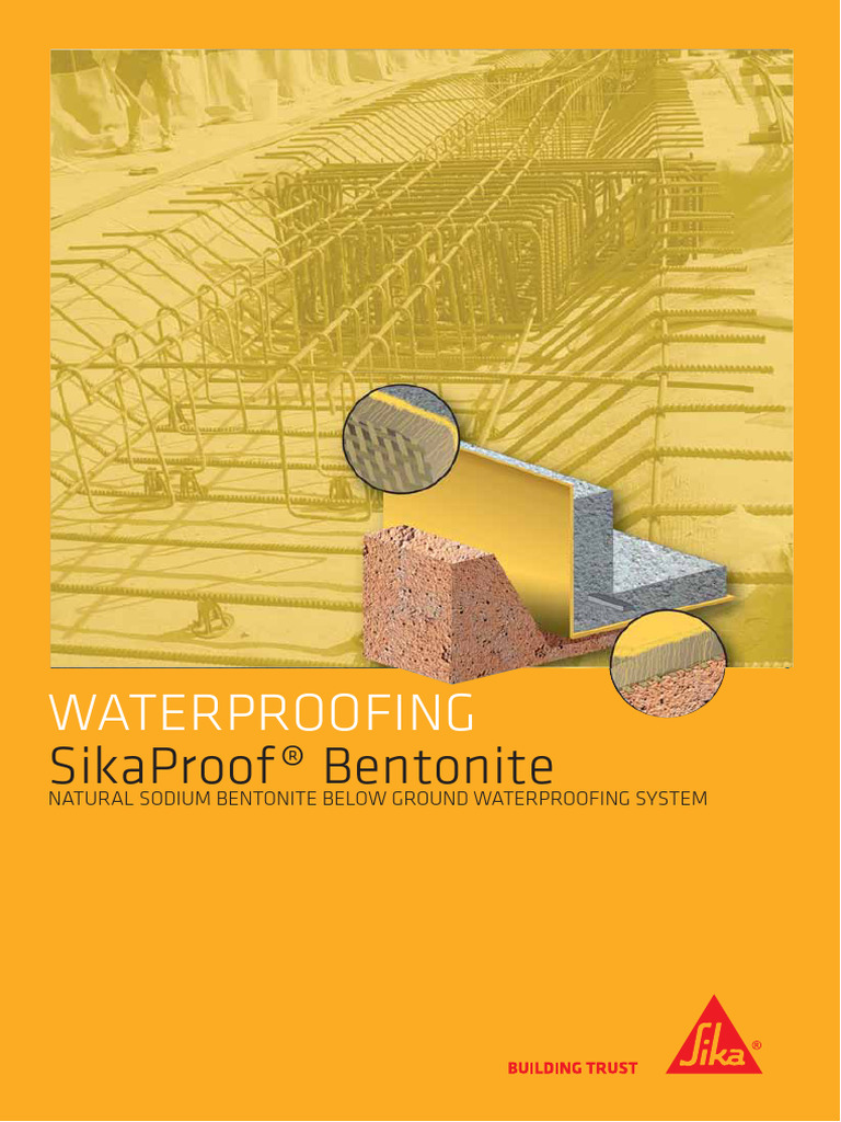 Brochure Sikaproof Bentonite v0514 NZ | PDF | Concrete | Clay