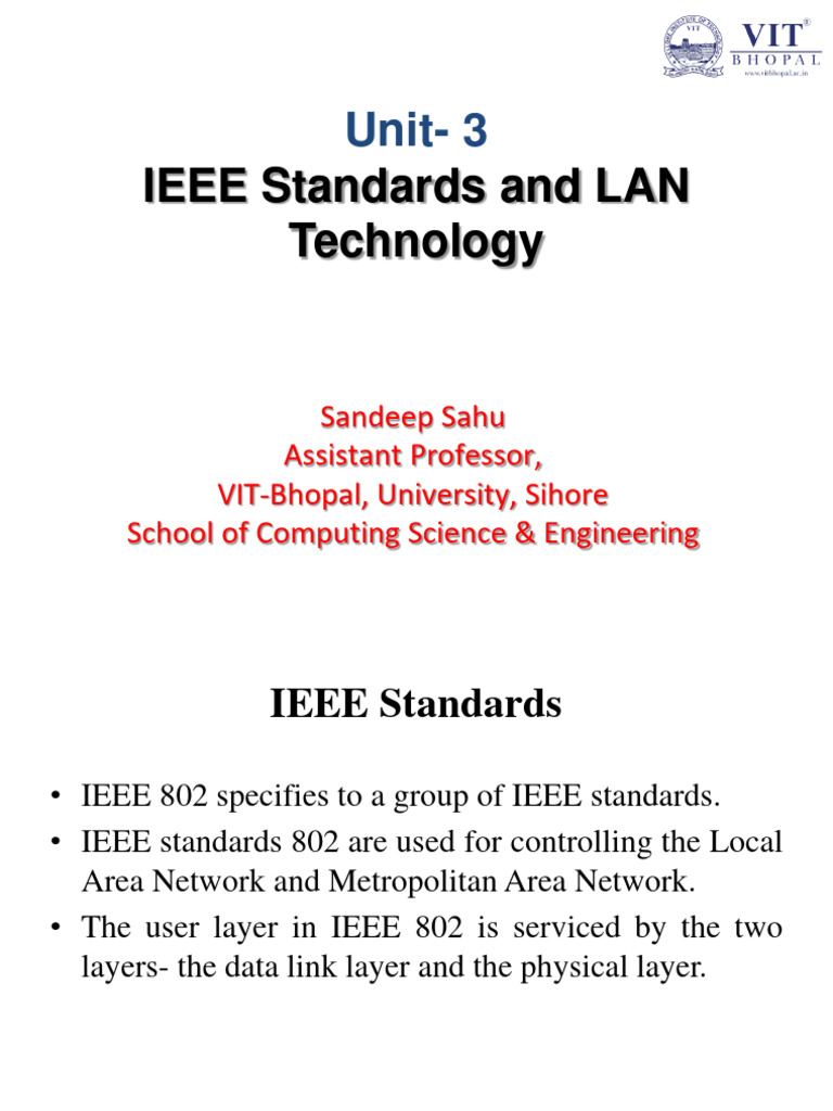 Unit-3 IEEE Standards and LAN Technologies | PDF | Ethernet | Computer ...