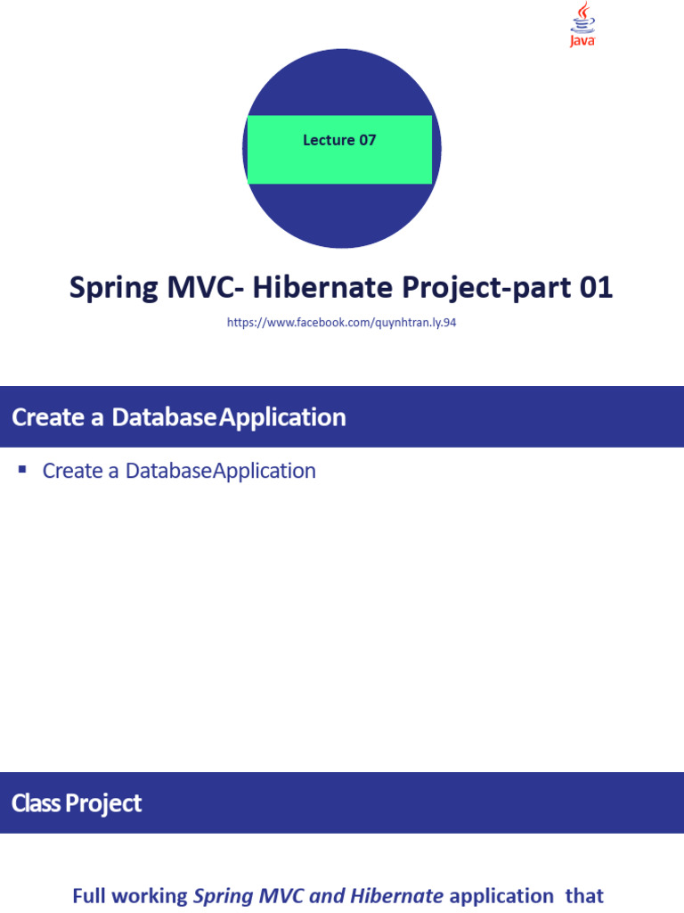 Day07 Slide 01 Spring Mvc Crud Project Overview 2022 Tranlq Pdf Databases Computer Data