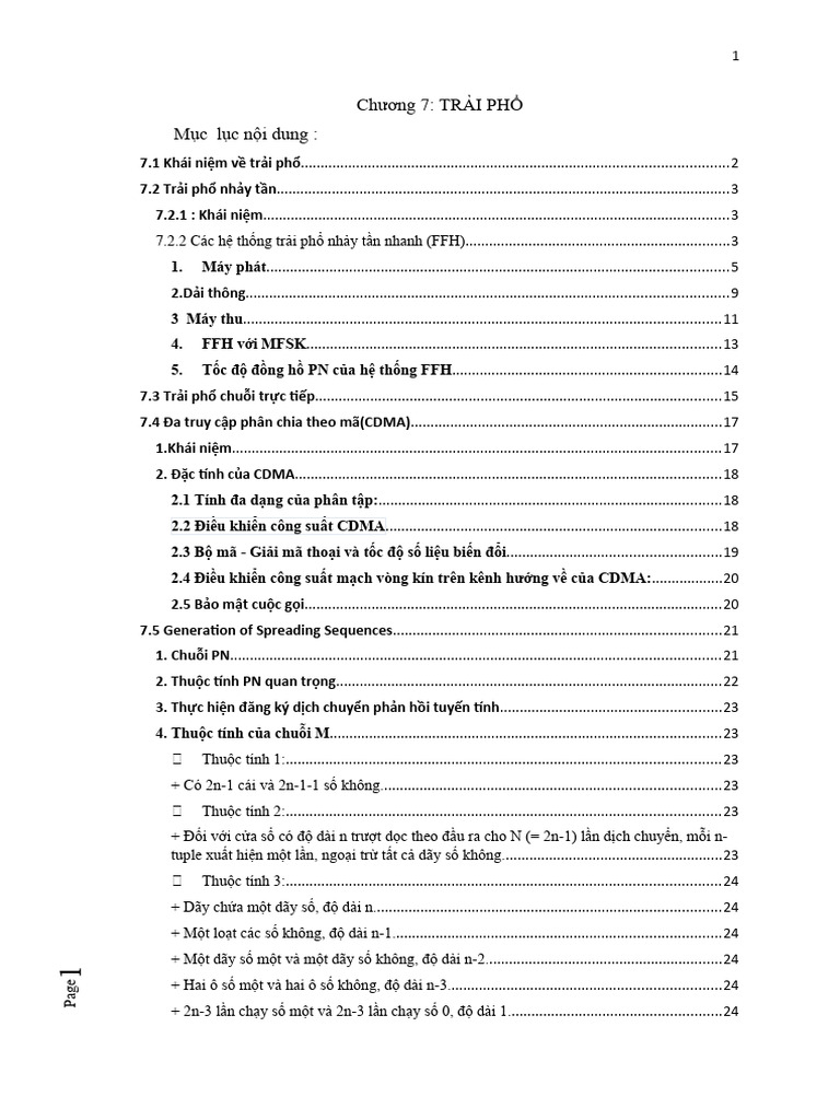 Chuong - 7 - Spread Spectrum | PDF