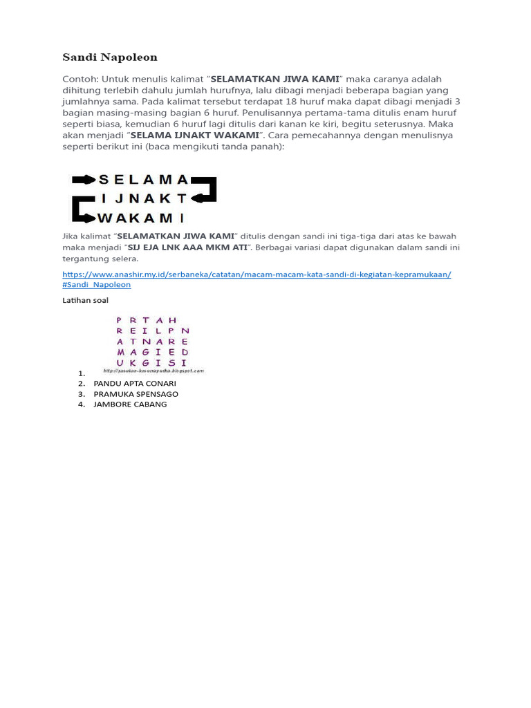 Sandi Napoleon Dan Datar | PDF | Pengembangan Diri | Puisi