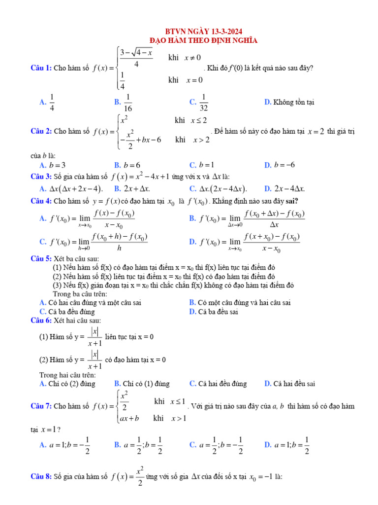 BTVN Ngày 13-4-2024 | PDF