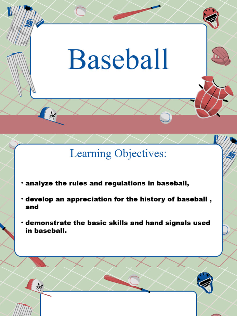 PE BASEBALL | PDF | Baseball Field | Pitcher