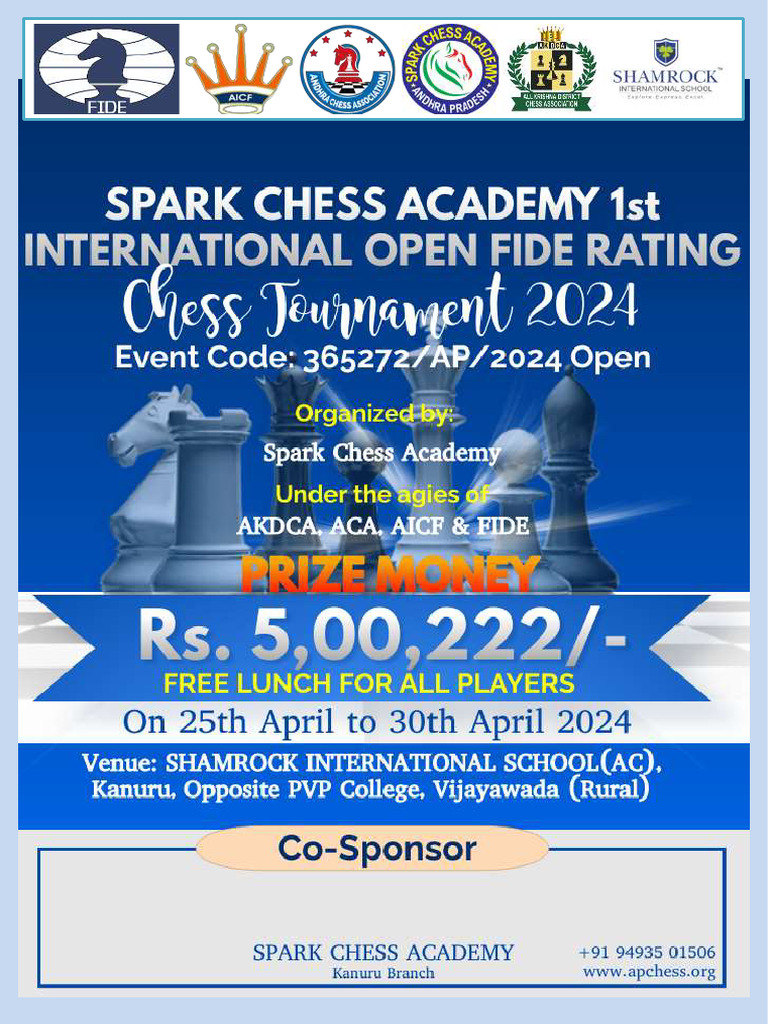 Delhi Chess Tournament Schedule 2024 | PDF