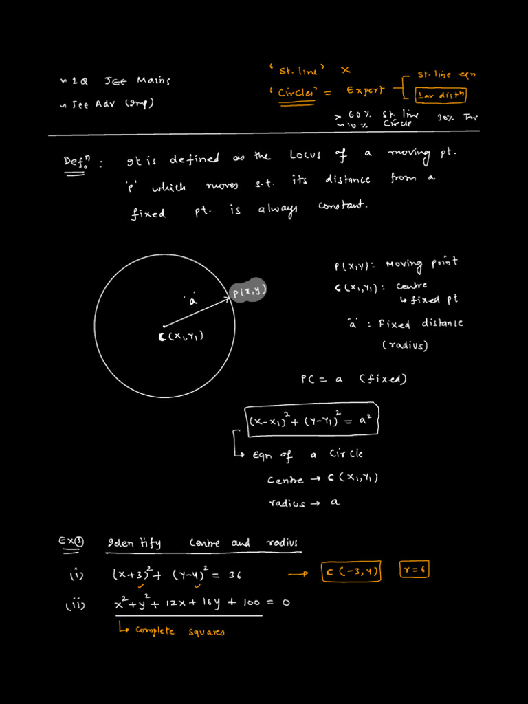Circles Lec 1 2 | PDF