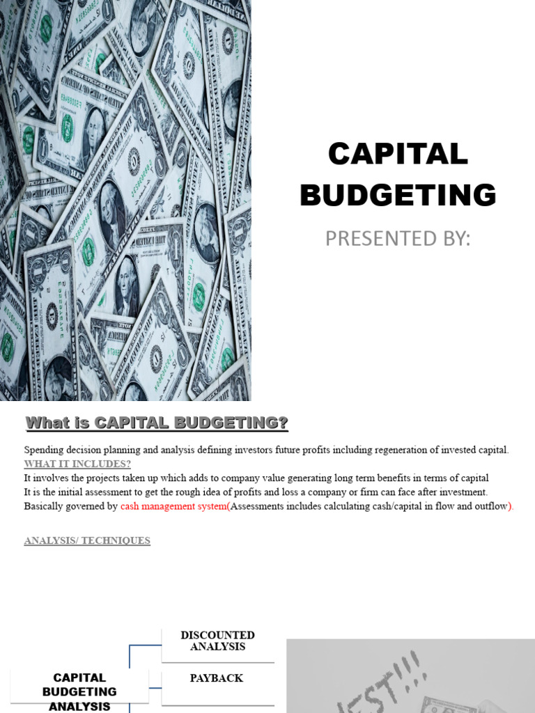 Capital Budgeting | PDF | Net Present Value | Capital Budgeting