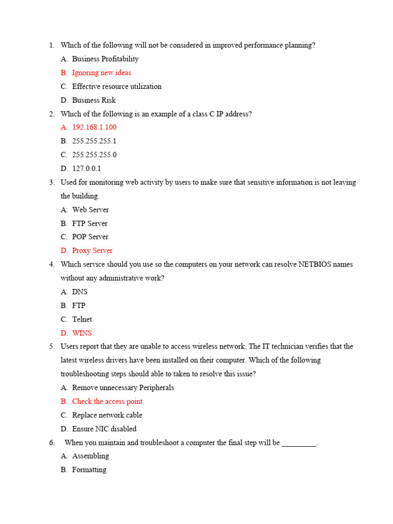 Coc Question 111 | PDF | Computer Network | Network Topology