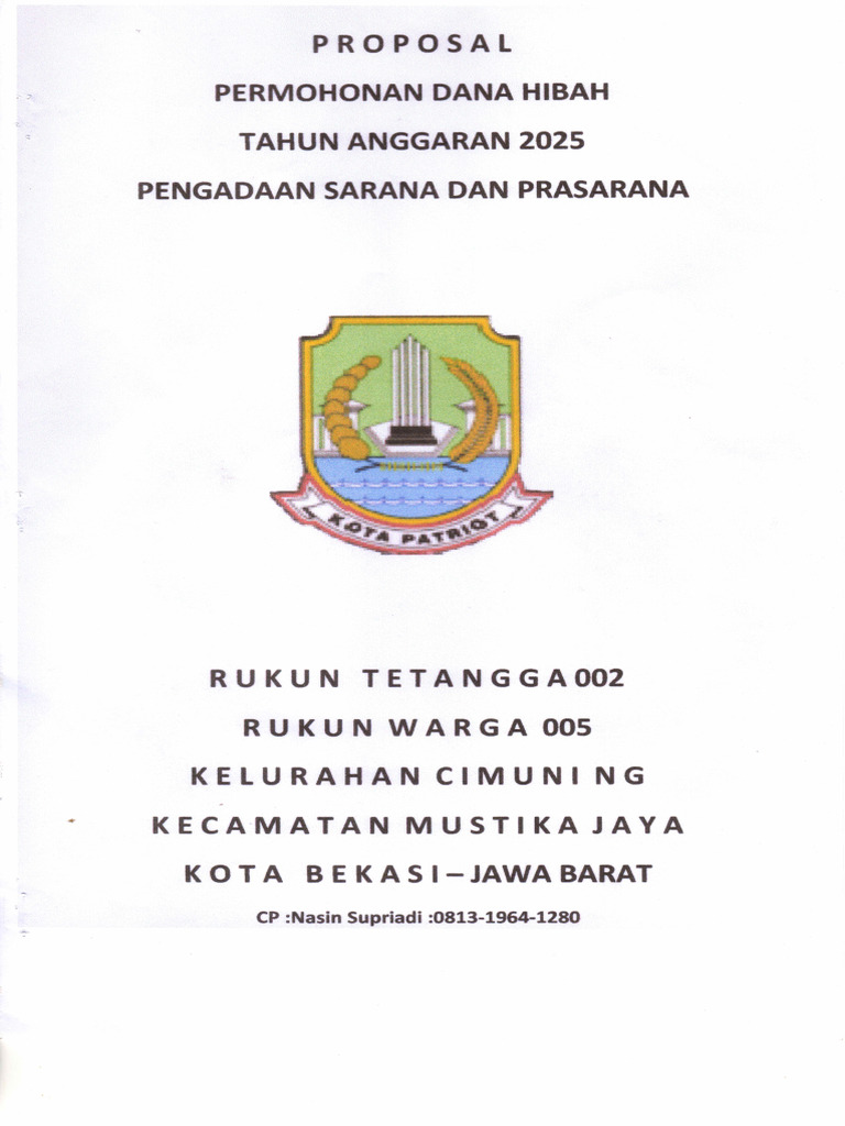 Proposal Permohonan Dana Hibah 2025 | PDF