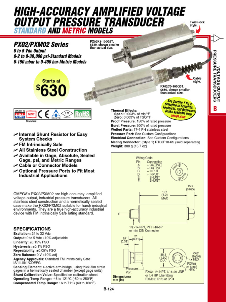 High-Accuracy Amplified Voltage Output Pressure Transducer: AND Models ...