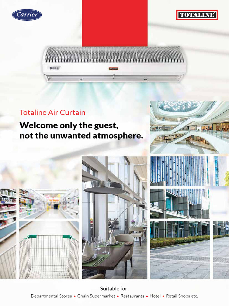 Air Curtain Leaflet Pdf Electricity Electrical Engineering