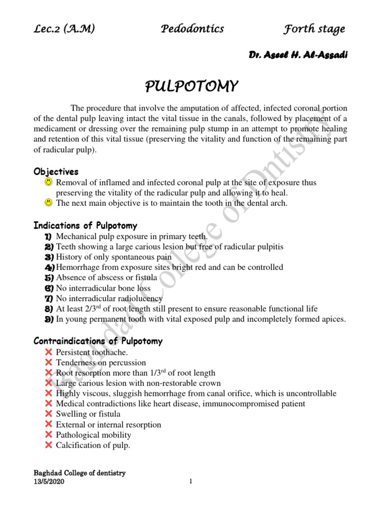 Pedodontic Lect 18 | PDF | Tooth | Mouth