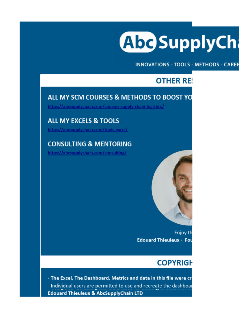 ABC Analysis AbcSupplyChain | PDF | Microsoft Excel | Data