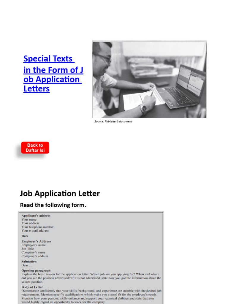 Application Letter Kelas Xii | PDF | Verb | Subject (Grammar)