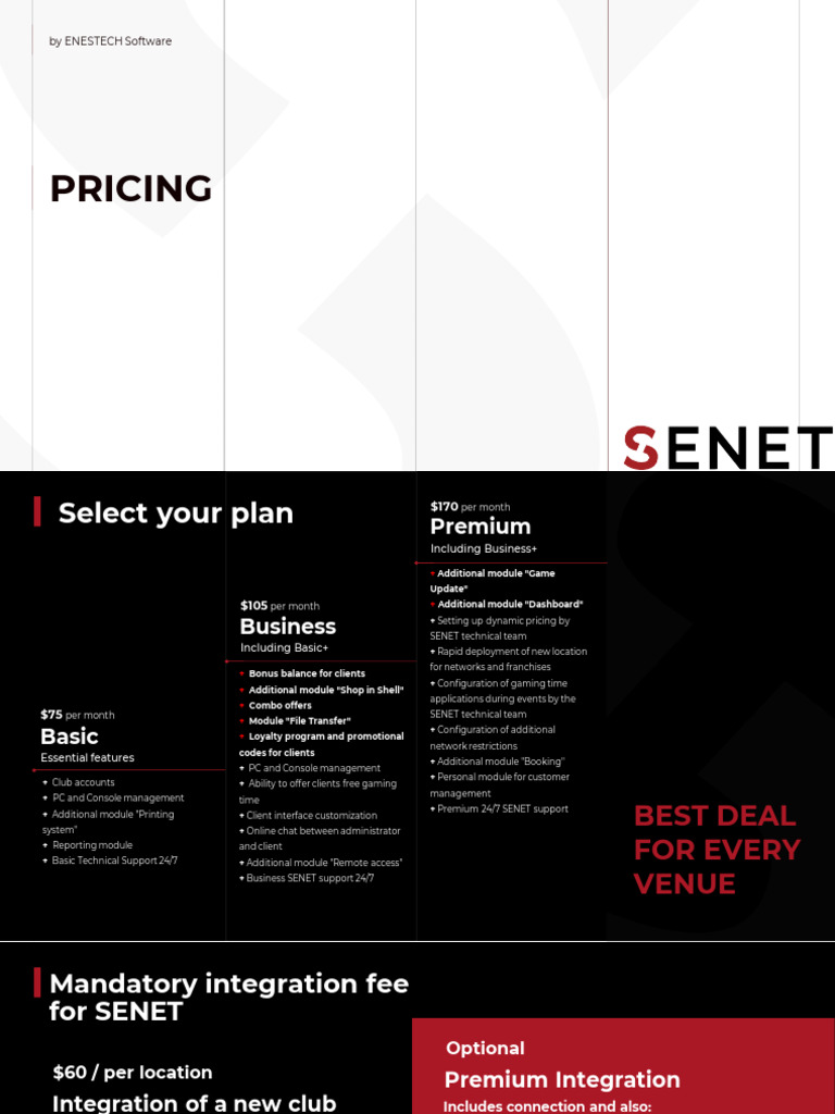 SENET Pricing EN 2024 | PDF | Command Line Interface | Personal Computers