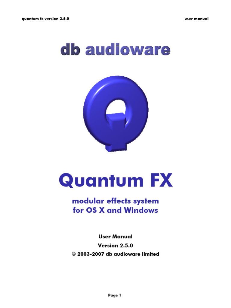 qfx2 Manual | PDF | Installation (Computer Programs) | Window (Computing)
