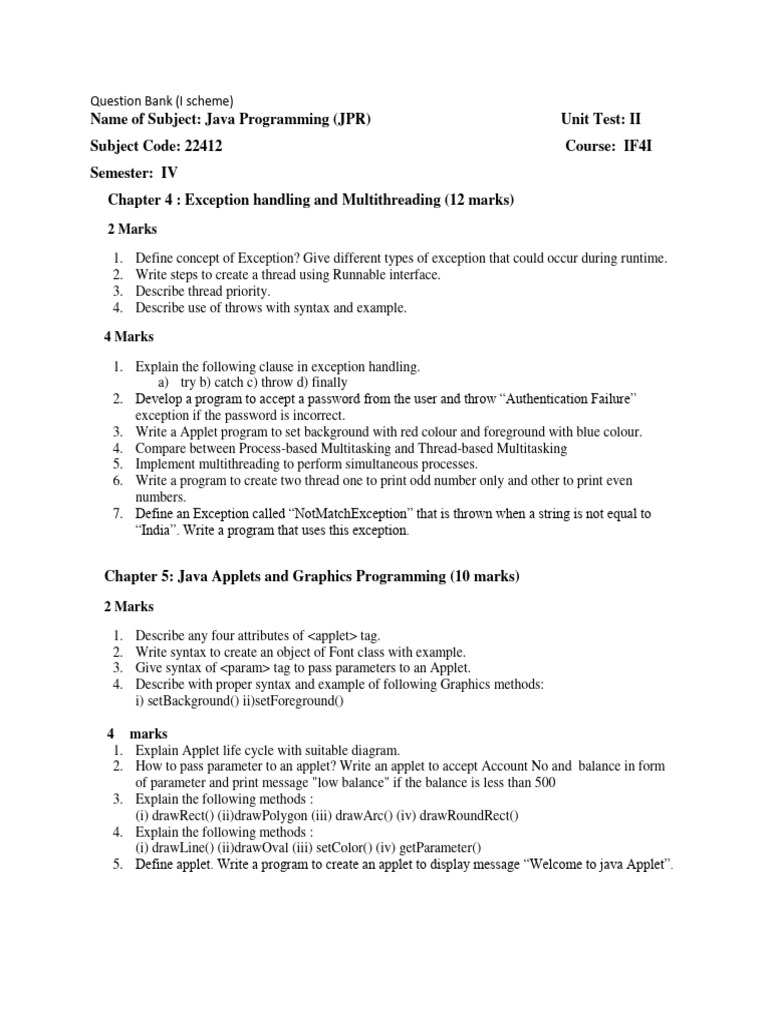 JPR (22412) QB 180120 | PDF | Thread (Computing) | Computing