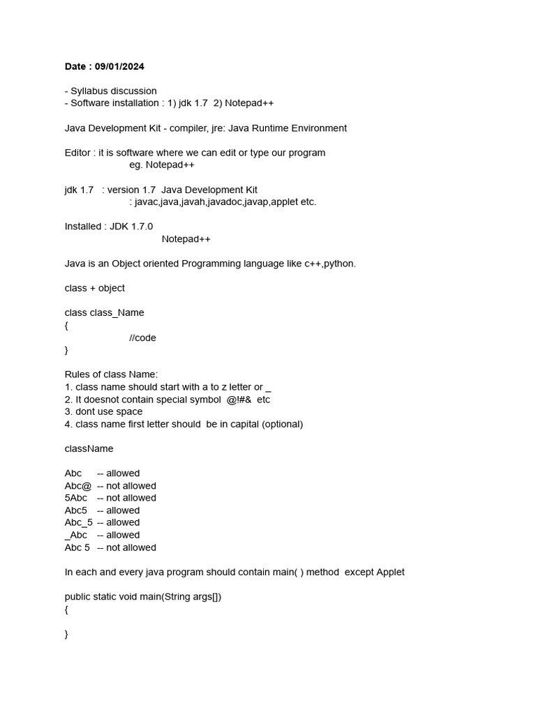 Daily Program Of Java Pdf Class Computer Programming Method Computer Programming 9060