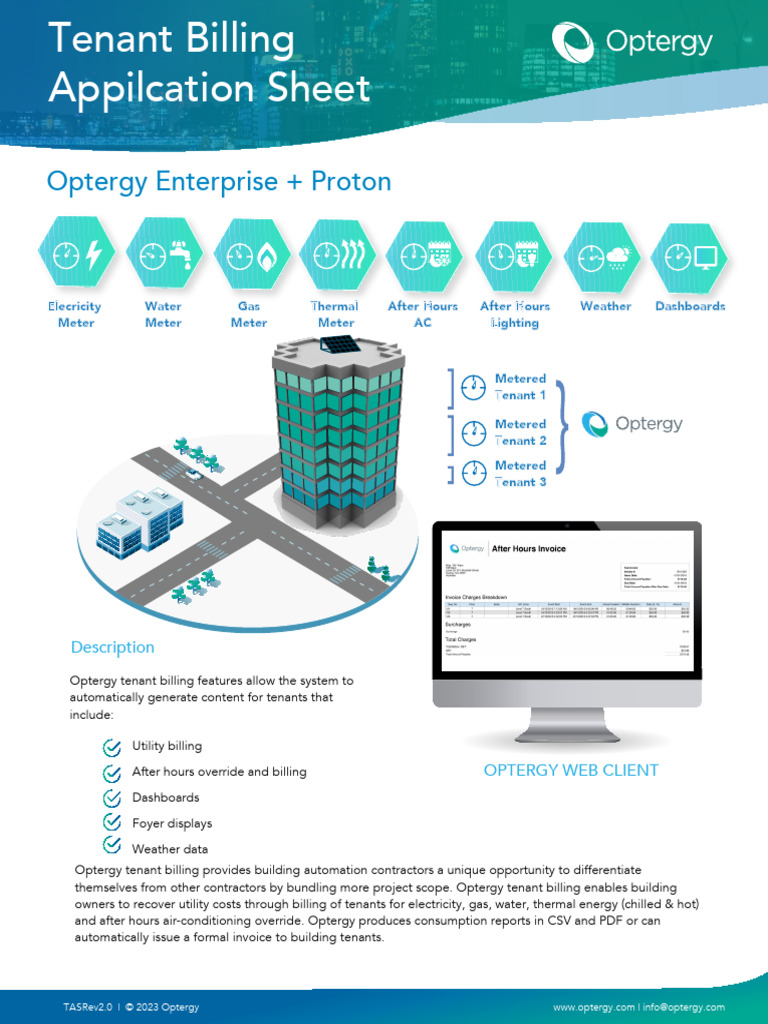 Optergy Tenant Billing Features Guide | PDF | Fee | Credit Card