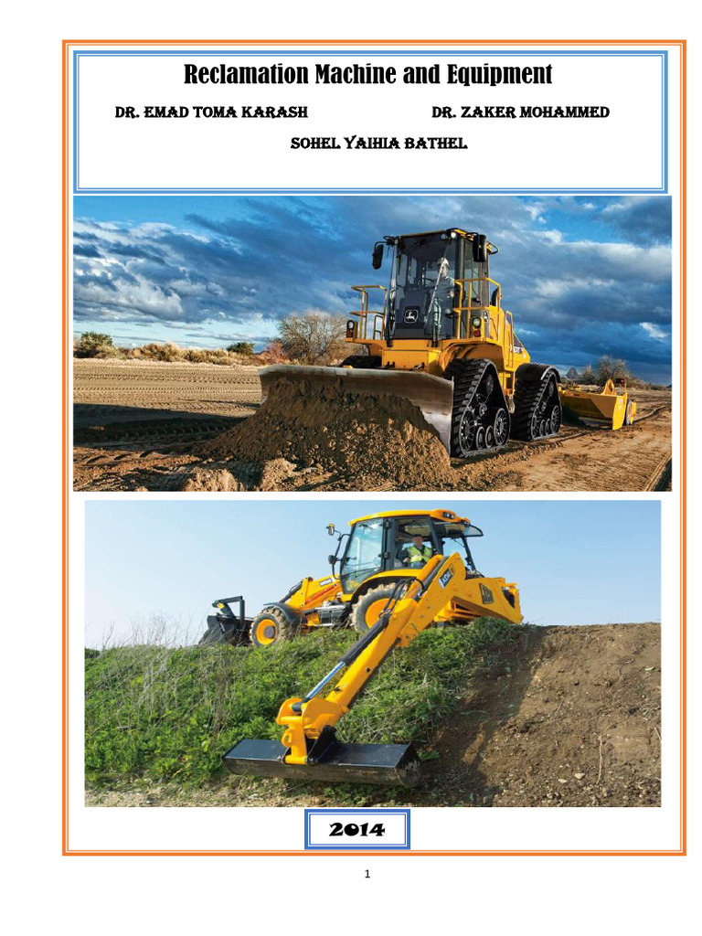 Reclamation Machine and Equipment | PDF | Tractor | Loader (Equipment)