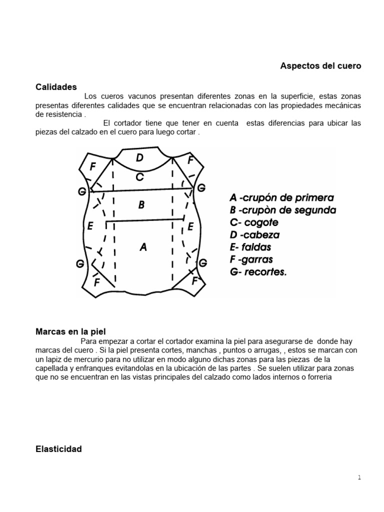 Aspectos Del Cuero | PDF | Cuero | Vacas