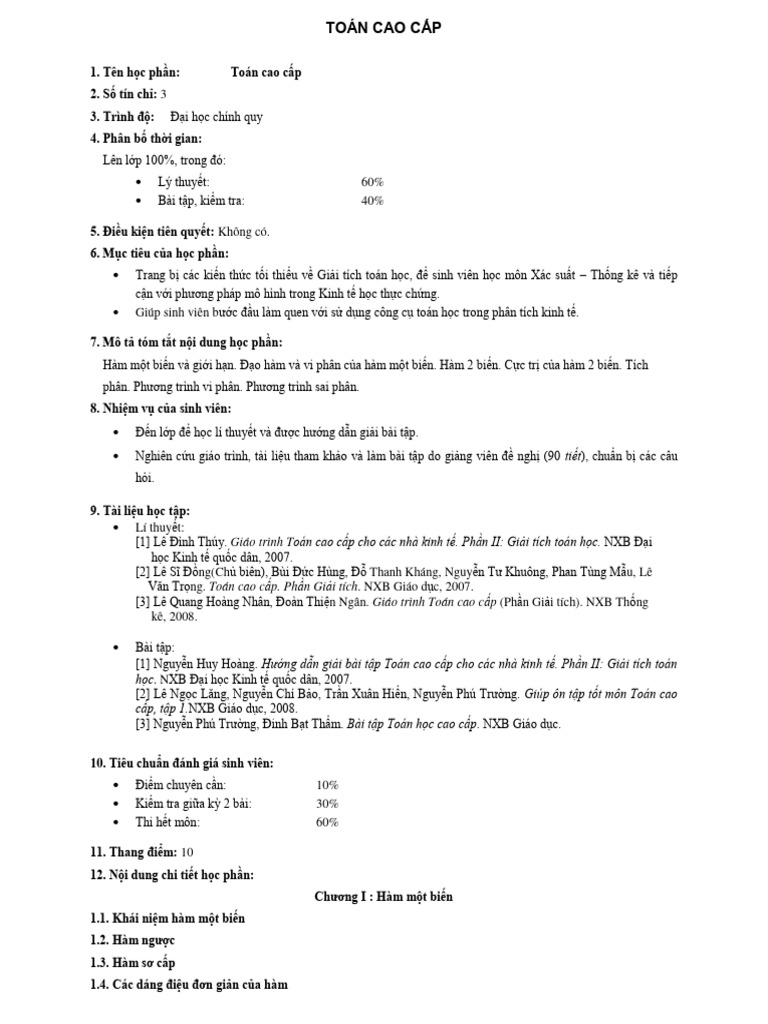 Bai Tap TCC K22 | PDF