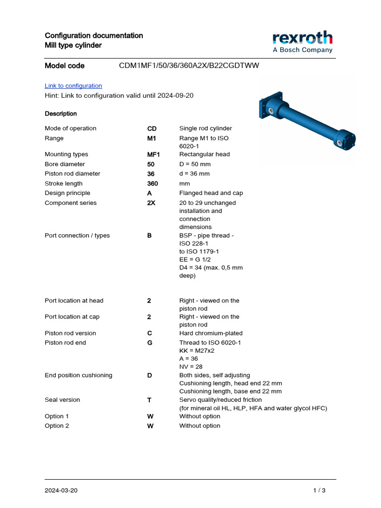 Zylinder en 20240320 043525 561 Complete | PDF | Piston | Mechanical Engineering