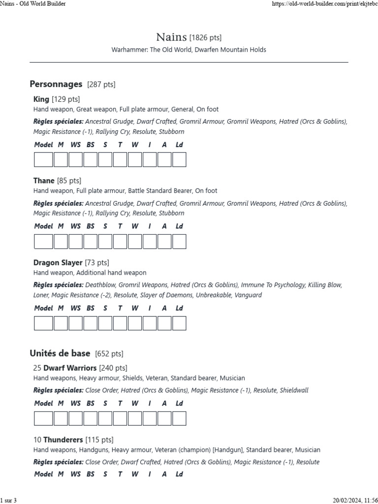 Nains - Old World Builder | PDF | Military