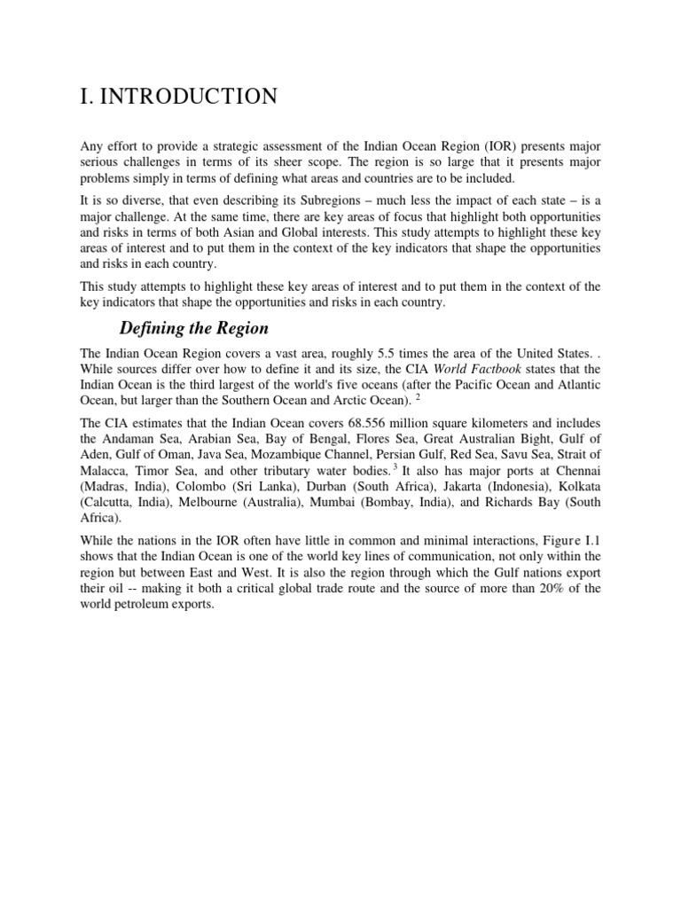 The Indian Ocean Region_ A Strategic Net Assessment | PDF | Gulf ...