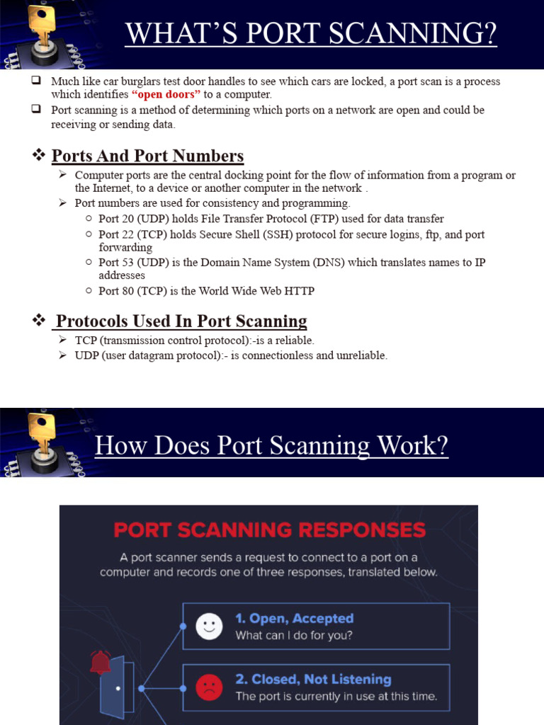 NCS Port Scanning | PDF | Port (Computer Networking) | Transmission Control Protocol