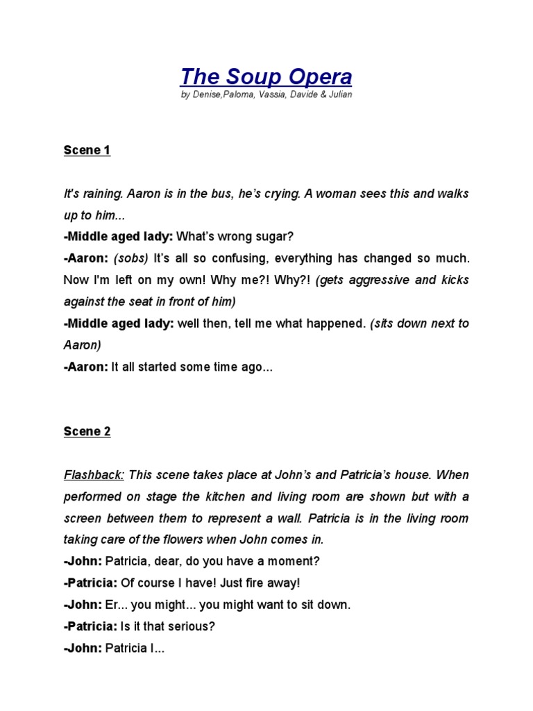 The Soup Opera | PDF | Leisure