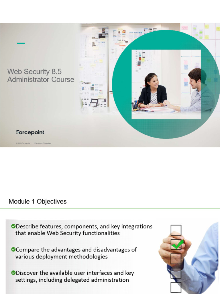 Forcepoint Web Security Admin Course | PDF | Proxy Server | World Wide Web