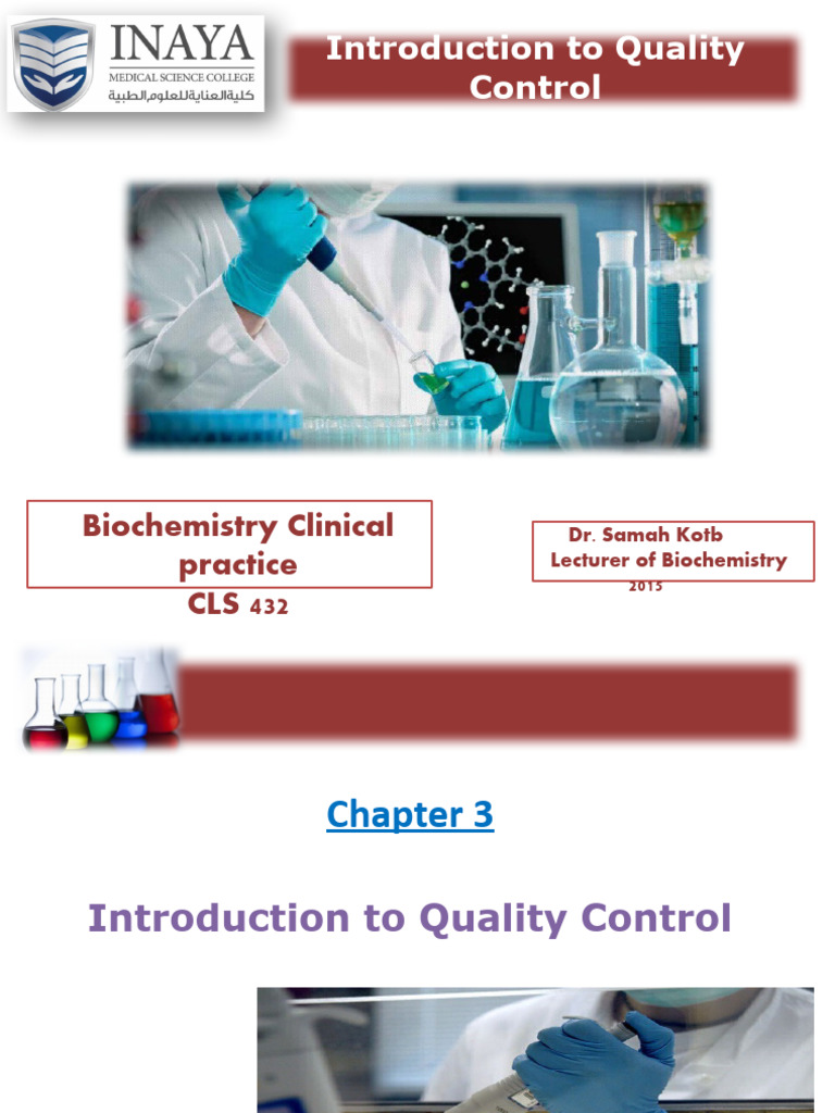 QC 3 | PDF | Assay | Accuracy And Precision