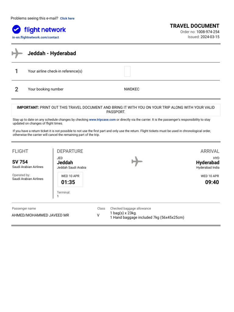 Javeed Ahmed Flight | PDF | Civil Aviation | Transport