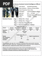 IB ACIO 2025 Full Detailed Syllabus | PDF | Cognition