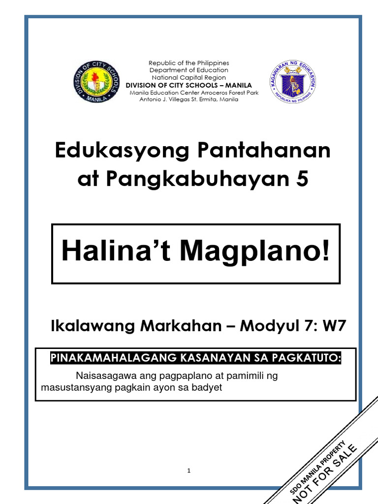 TLE-HE-5 Q2 Mod7 | PDF