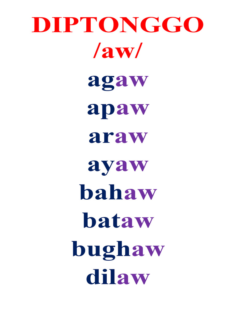 DIPTONGGO | PDF