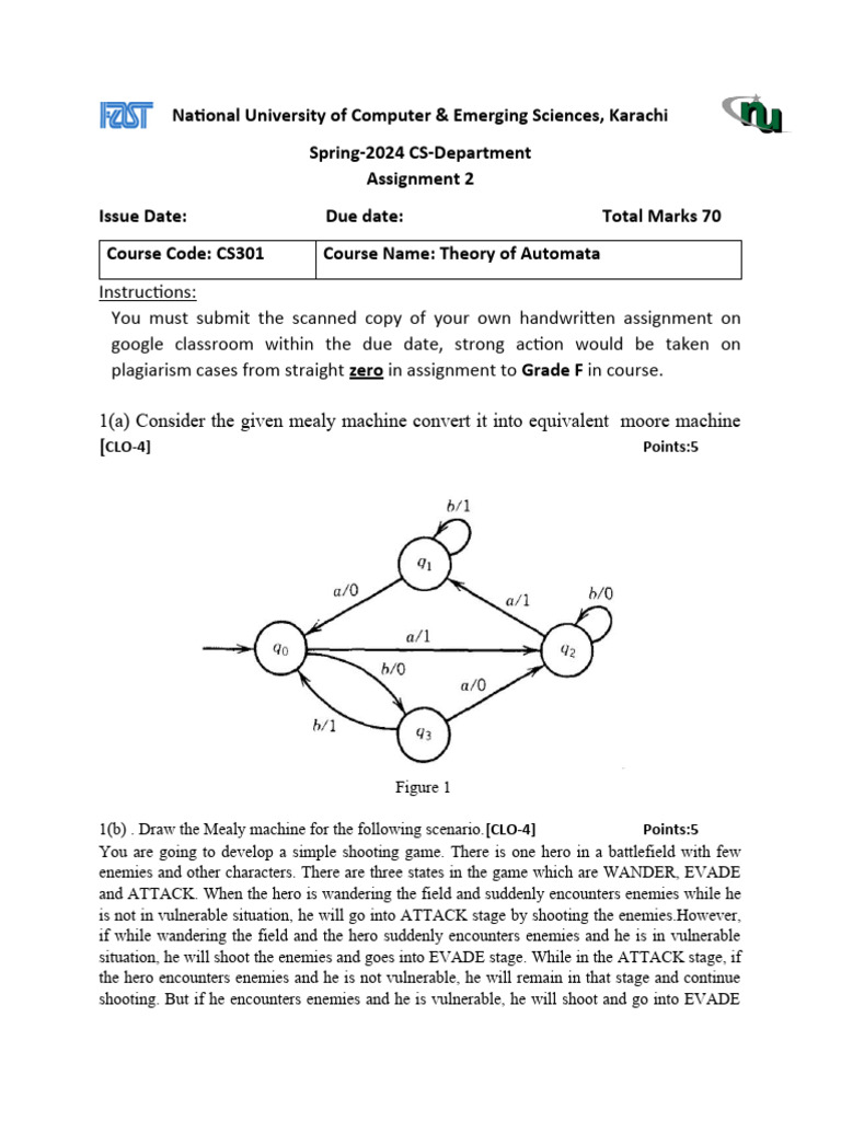 Toa Sp24 Assignment 2 Pdf Theory Of Computation Models Of Computation 