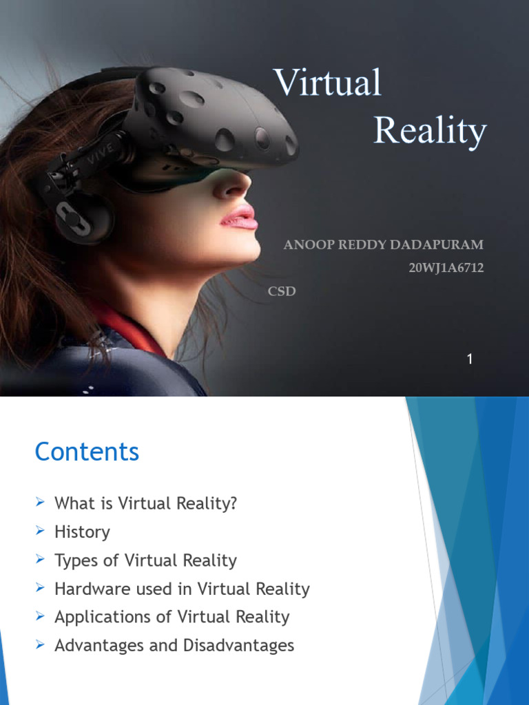 Understanding Virtual Reality: Types & Uses | PDF | Virtual Reality ...