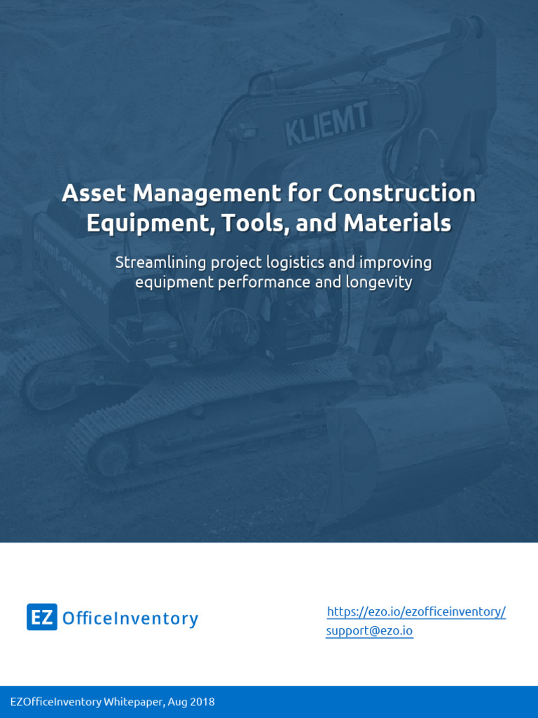Construction Asset Management Guide | PDF | Predictive Analytics | Automation