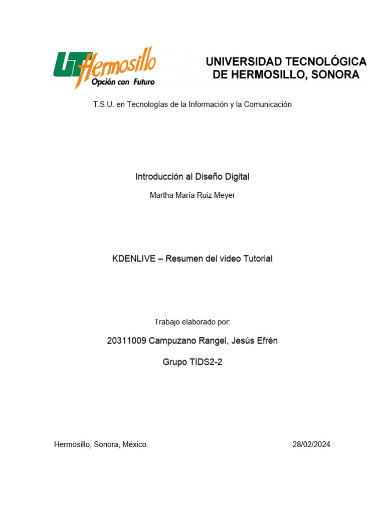 KDENLIVE Resumen - JECR | PDF | Programa de computadora | Programación