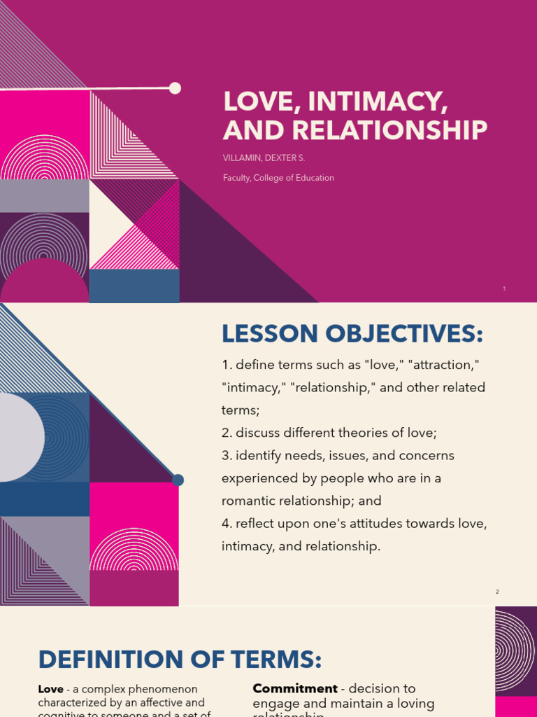Psychology of LOVE, INTIMACY, AND RELATIONSHIP | PDF | Love | Intimate Relationships
