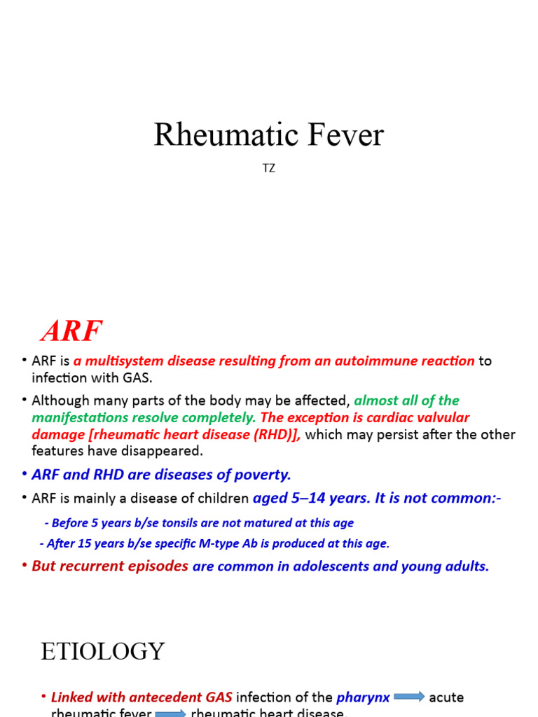 Understanding Rheumatic Fever and RHD | PDF | Heart Valve | Ventricle ...