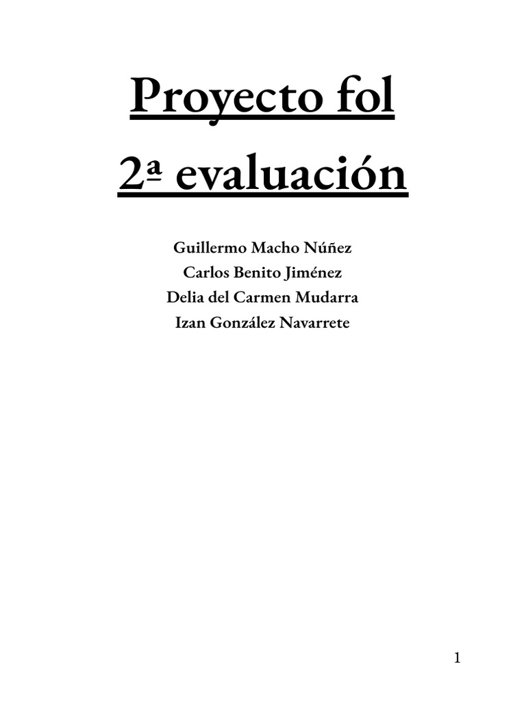 Word Proyecto Segunda Evaluación FOL | PDF | Canadá | Ministerio (Departamento de Gobierno)