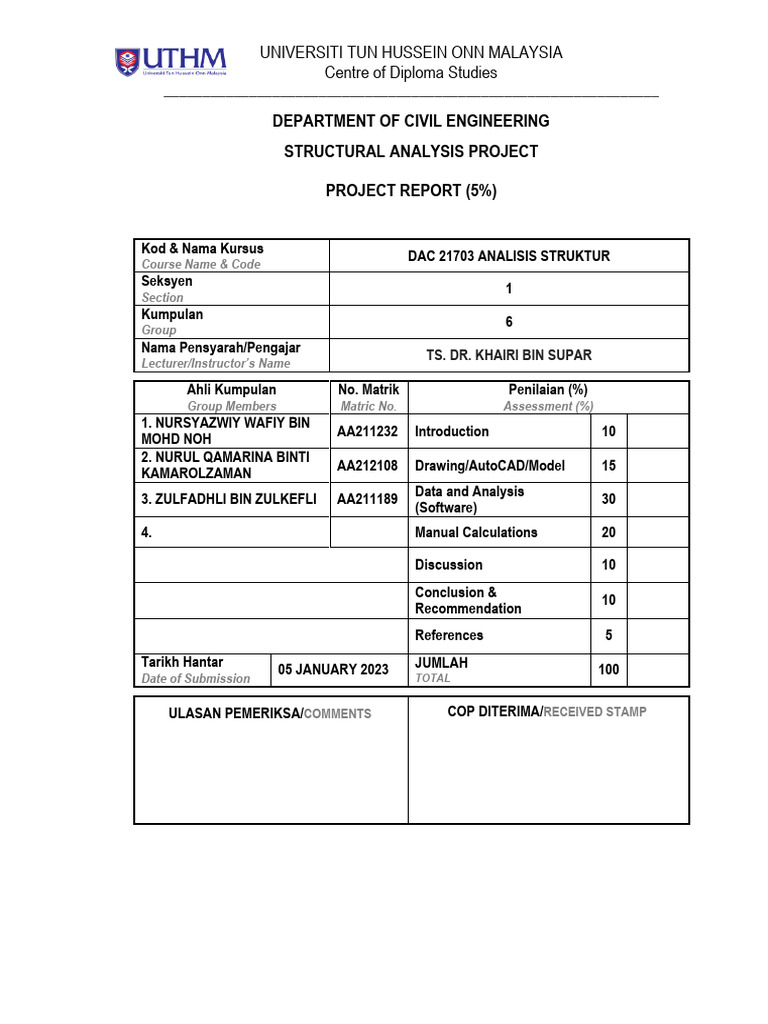 Project Report Bridge Gp6 Sec1 | PDF | Bridge | Civil Engineering