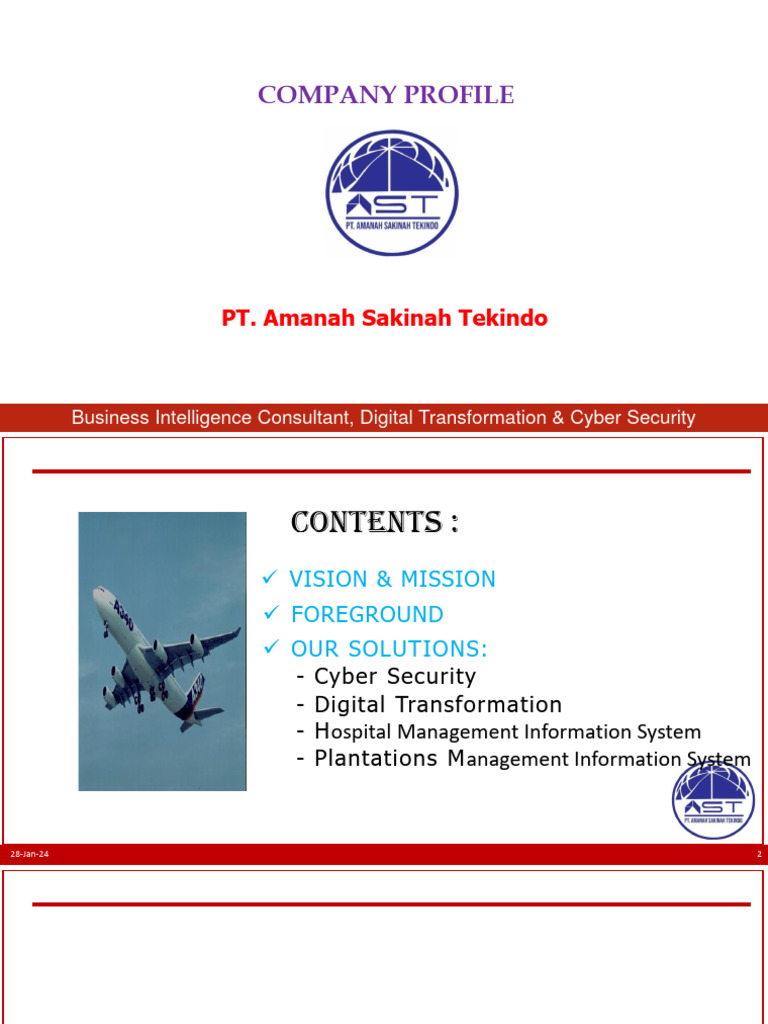 Company Profile Ast 2024-1 | PDF | Computer Security | Security