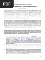 AI Use Declaration for Assessments | PDF