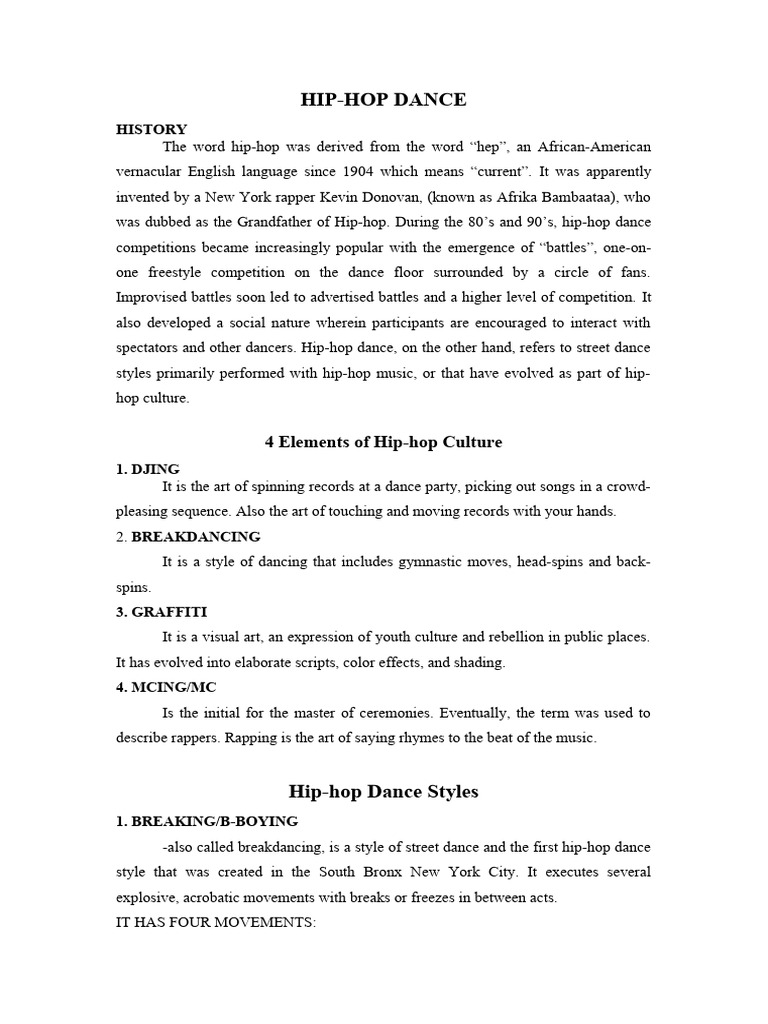 Hip Hop | PDF | Hip Hop Music | Rapping