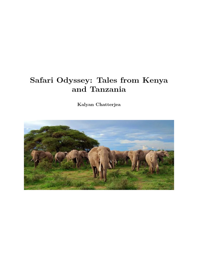 Safari Odyssey: Tales From Kenyaand Tanzania | PDF | Mammals Of Africa ...