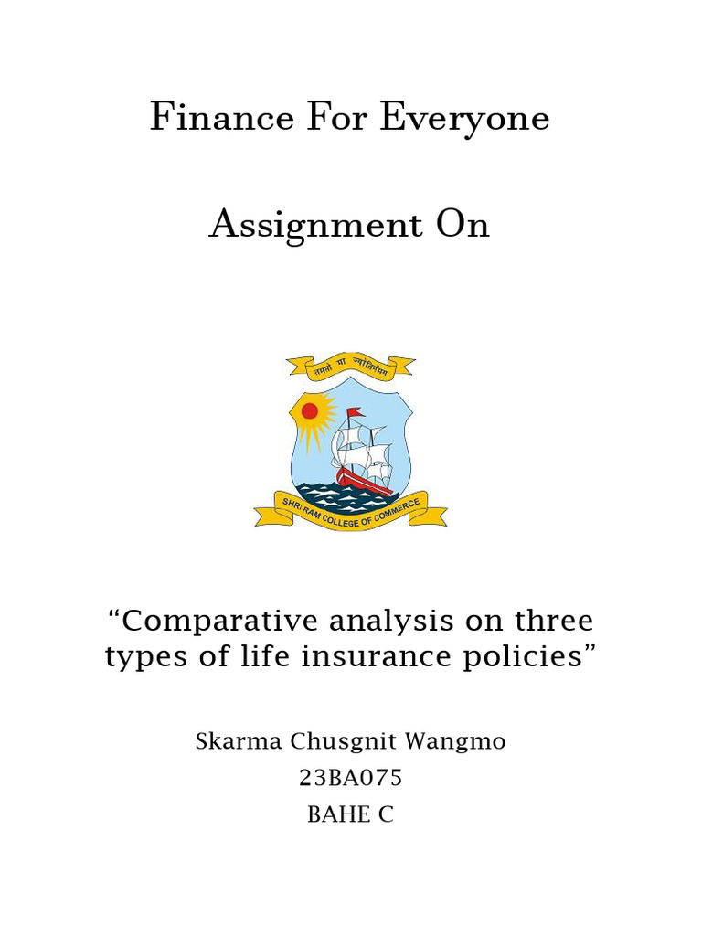 Finance For Everyone | PDF | Insurance | Life Insurance